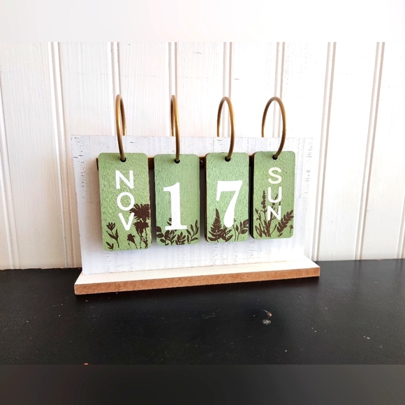 Accents | Perpetual Wooden Farmhouse Calendar | Poshmark